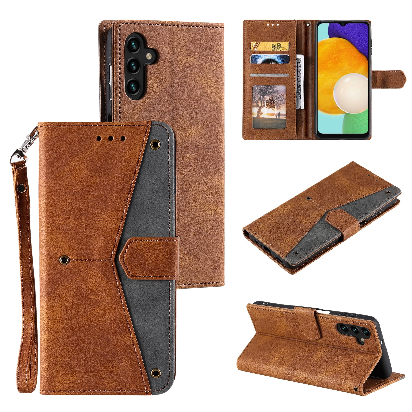 Allytechgroup Galaxy S25 FE Wallet Case Cover with Hand Wrist, Premium ...