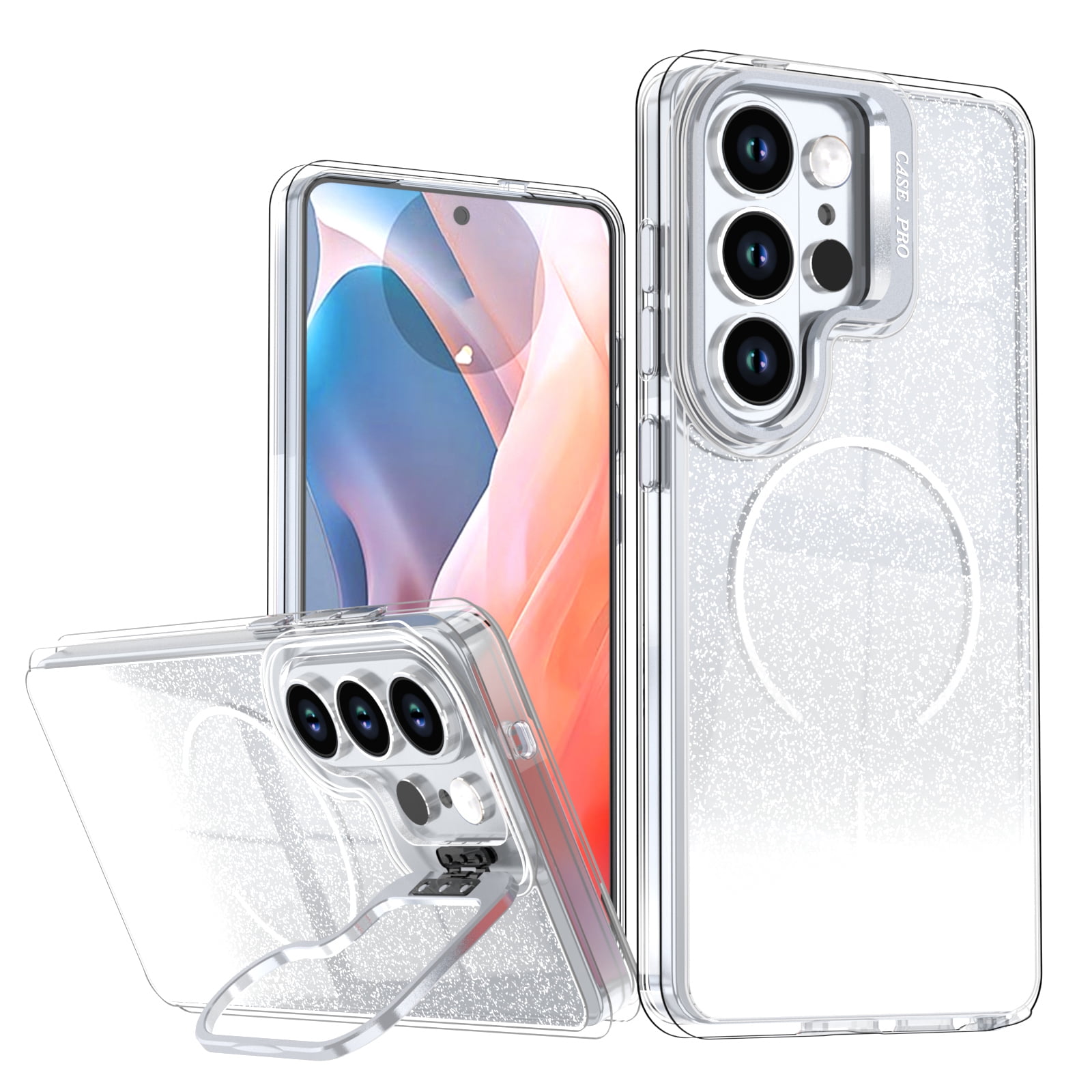 Allytechgroup for Galaxy S25 Ultra Case with Stand Bracket, Gradient ...