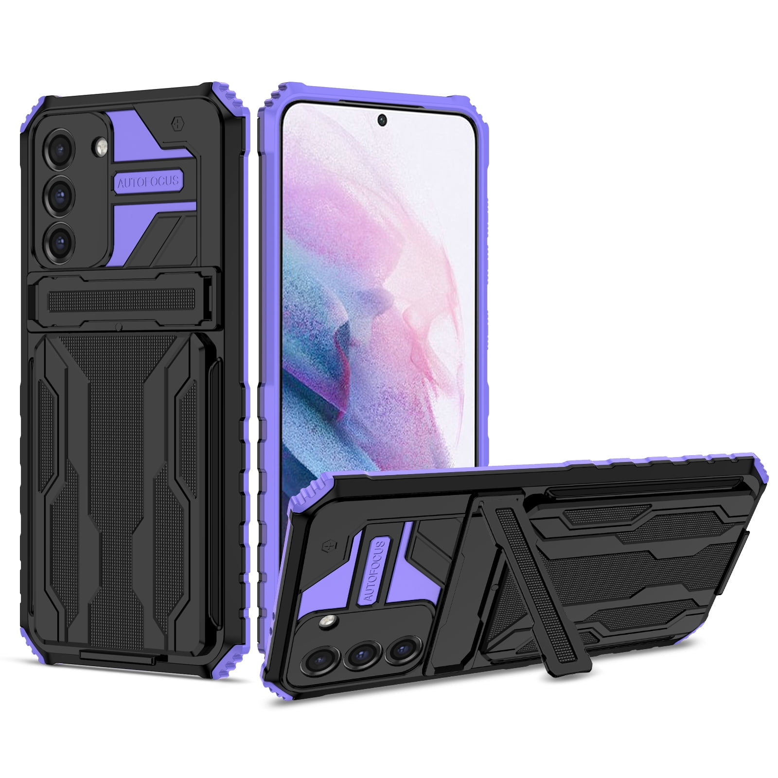 Allytechgroup Galaxy S25 Ultra Rugged Case with Cards Holder, Heavy ...