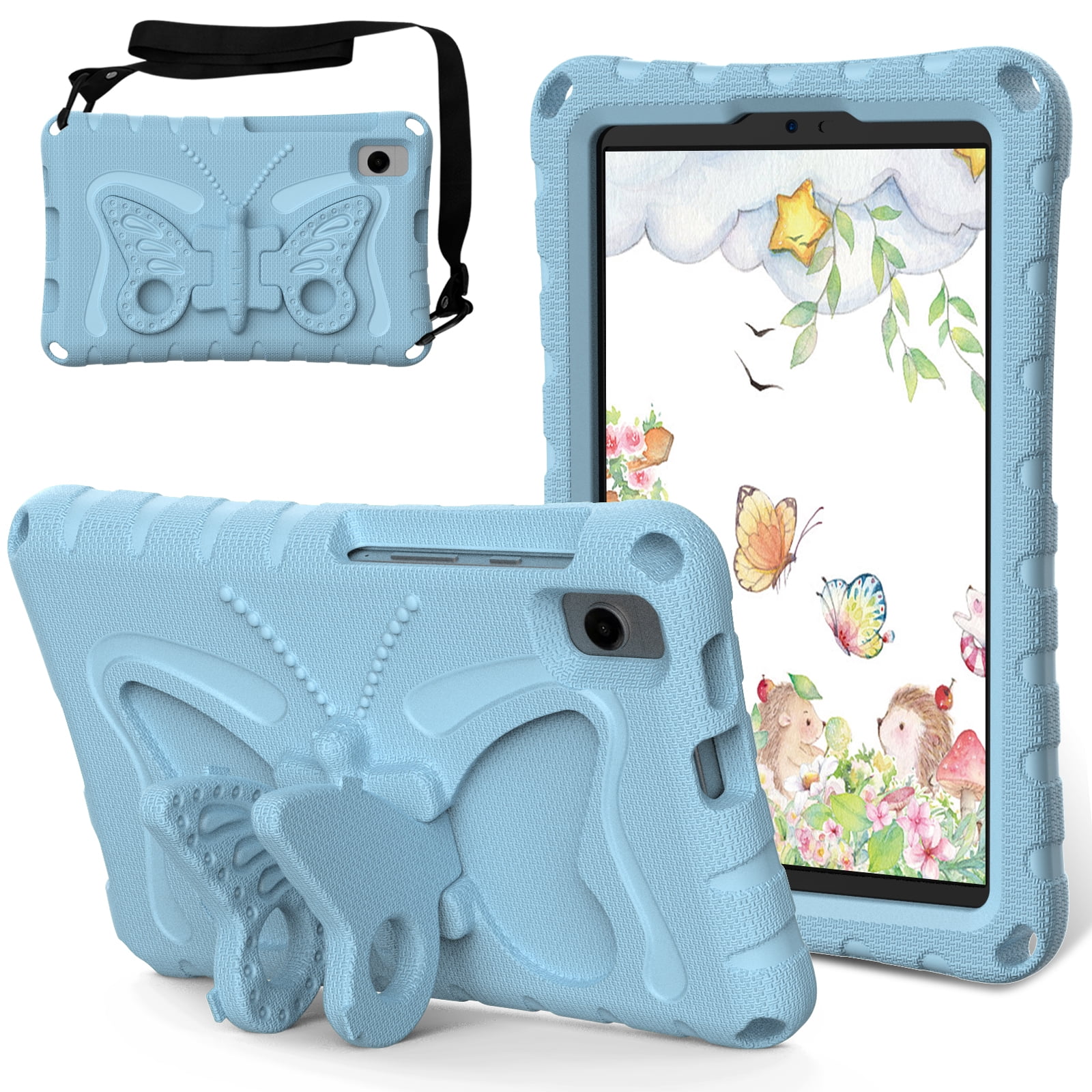 Allytechgroup Galaxy Tab A9 8.7" Case for Kids, Cute Butterfly Design ...