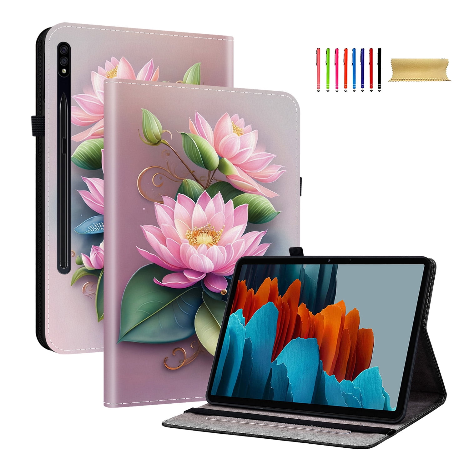 Allytechgroup for Galaxy Tab S9+ Plus/S8+/S7+/ S7 FE 12.4", Stylish ...
