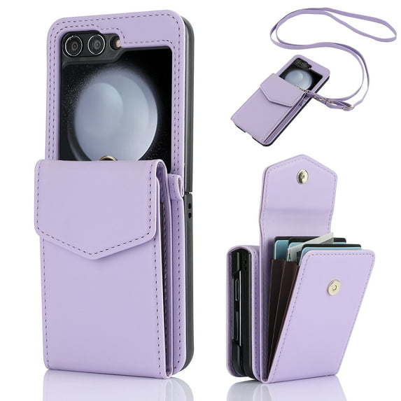 Allytechgroup Galaxy Z Flip 5 Case with Wallet for Girls Women, RFID ...