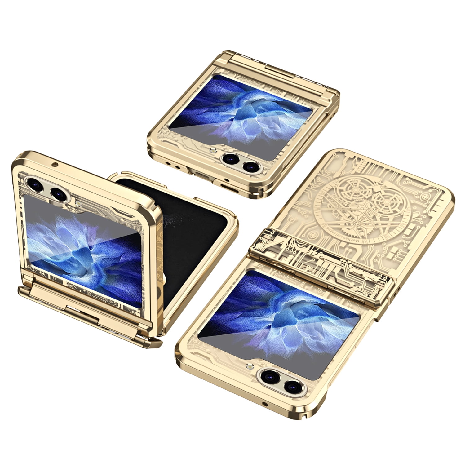 Allytechgroup Galaxy Z Flip6 Case, Hinge Protection Shockproof PC Back ...