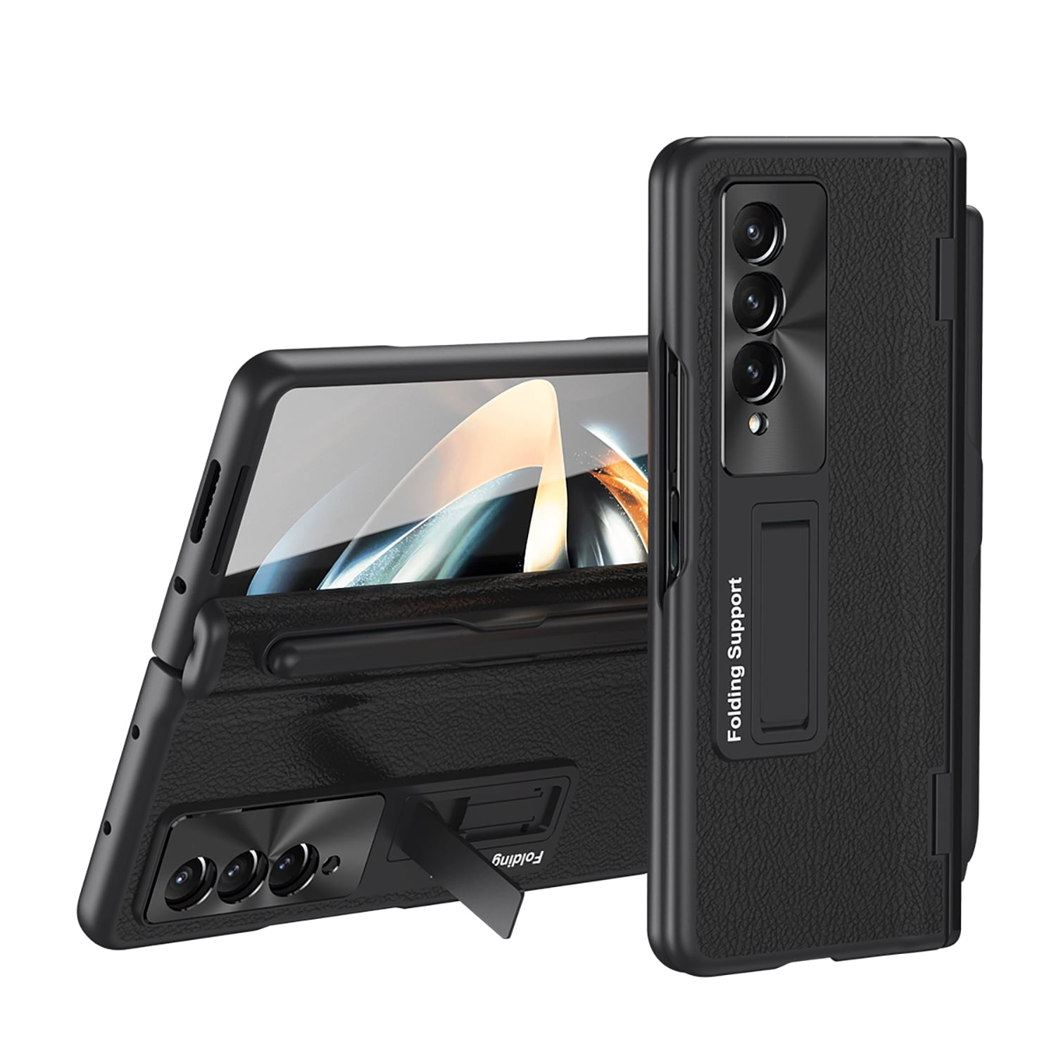 Allytechgroup Galaxy Z Fold 4 Case with Build in Screen Protector ...