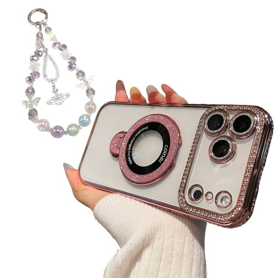 Allytechgroup Glitter Bling Case for Apple iPhone 15 with Butterfly ...