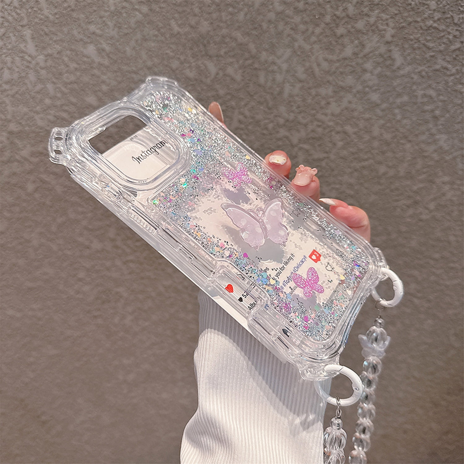 Allytechgroup Glitter Bling Case for Apple iPhone 17, Fasion Butterfly ...