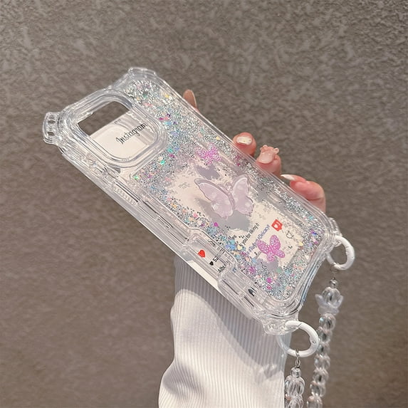 Allytechgroup Glitter Bling Case for Apple iPhone 17, Fasion Butterfly ...