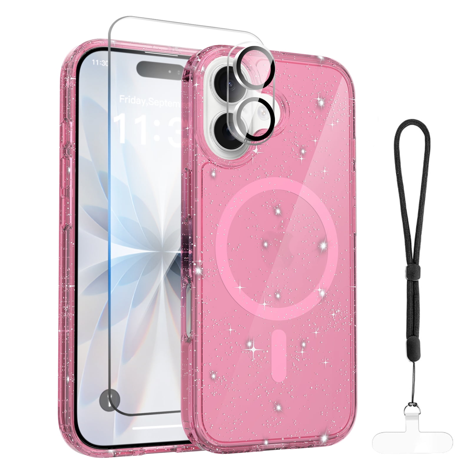 Allytechgroup Glitter Bling Case for Apple iPhone 17 with Screen ...