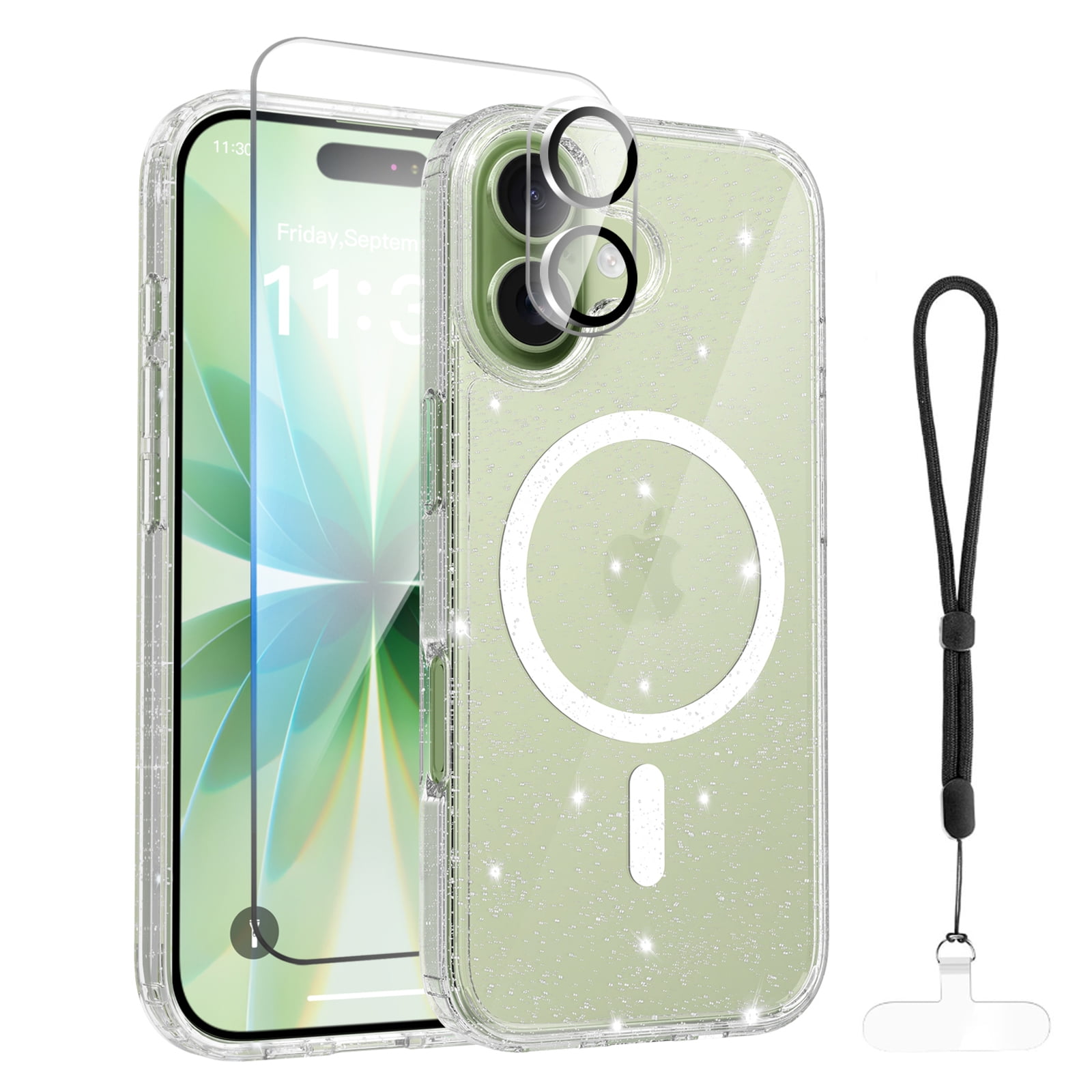 Allytechgroup Glitter Bling Case for Apple iPhone 17 with Screen ...