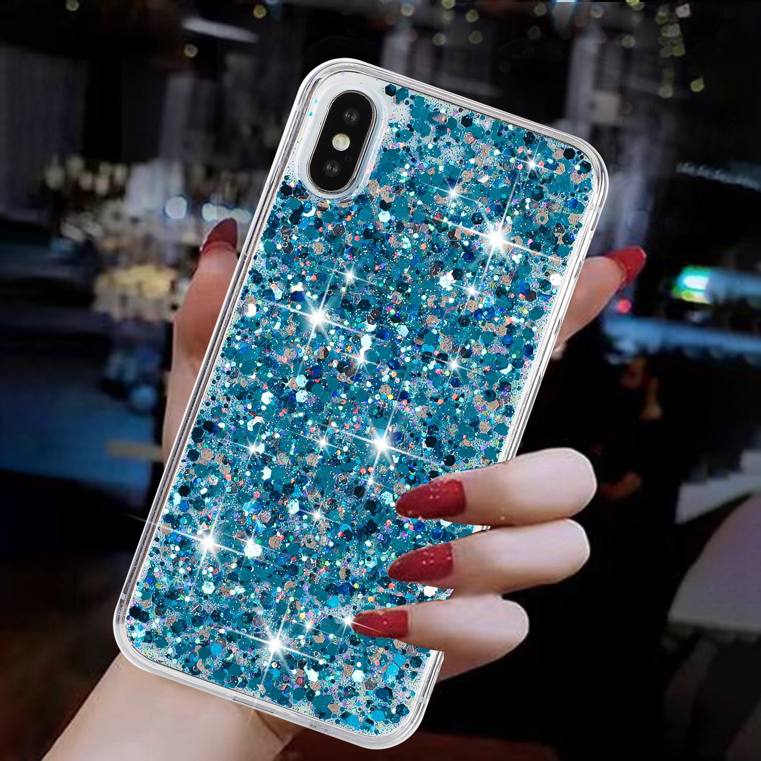 Allytechgroup Glitter Bling Case Compatible with Apple iPhone XR for ...