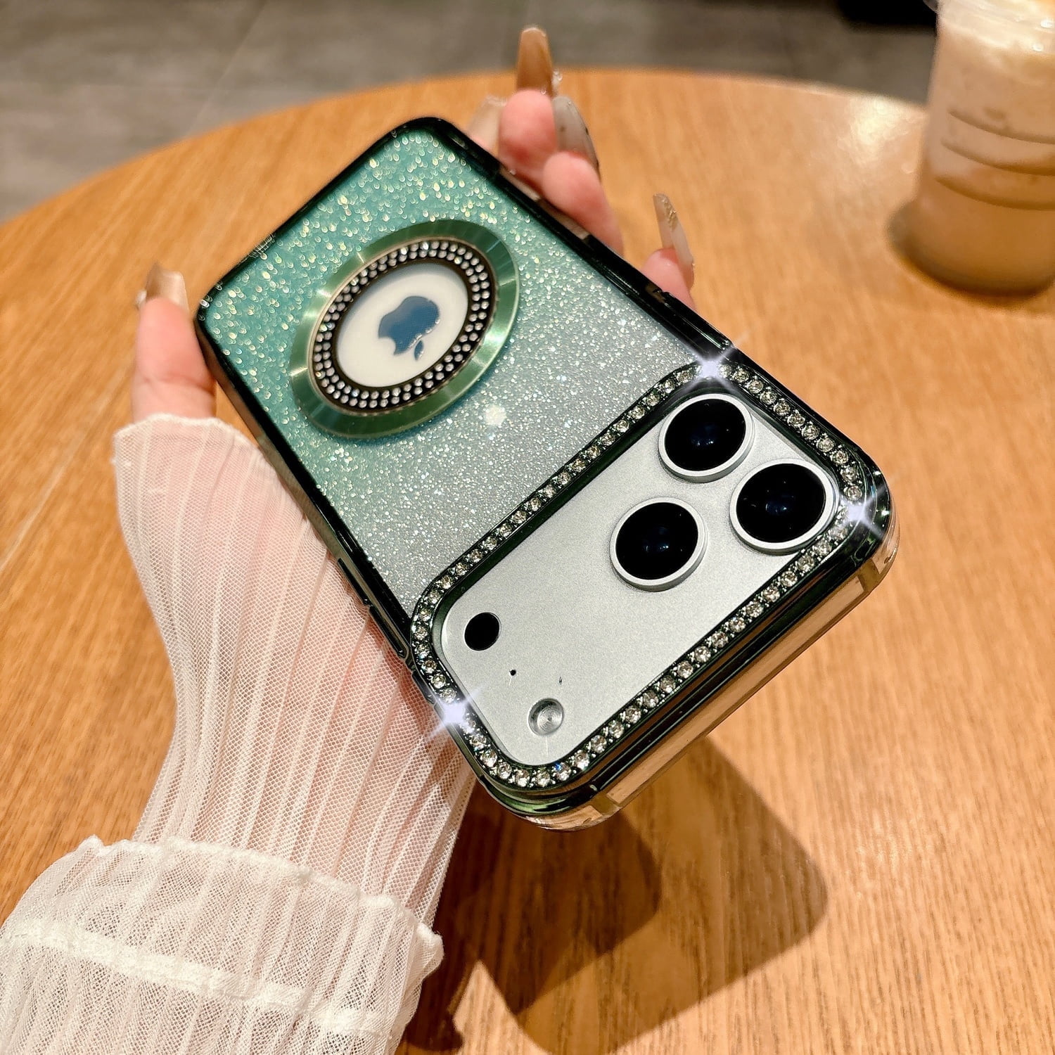 Allytechgroup Magnetic Glitter Hard Shell Fashion Cell Phone Case with ...