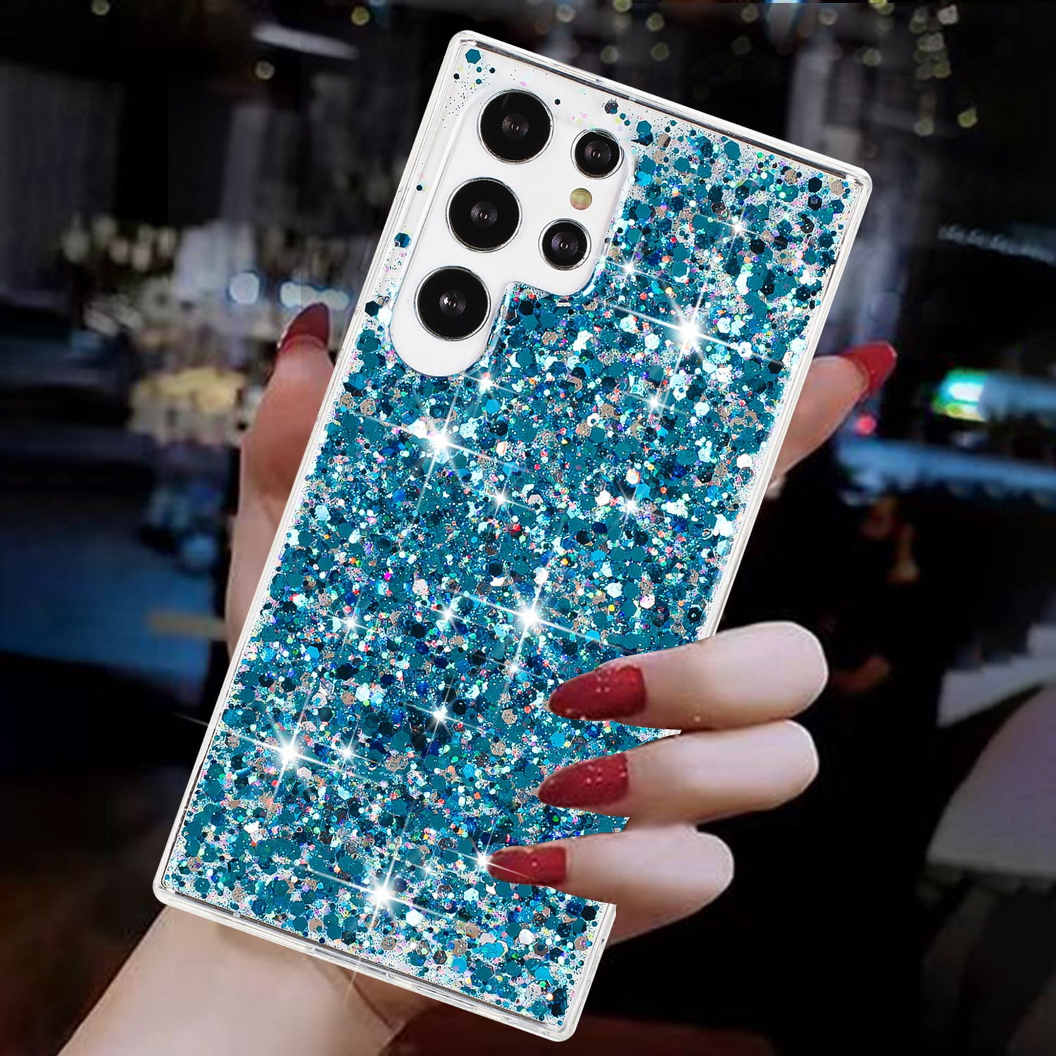 Allytechgroup Glitter Bling Phone Case for Samsung Galaxy S24 Ultra ...