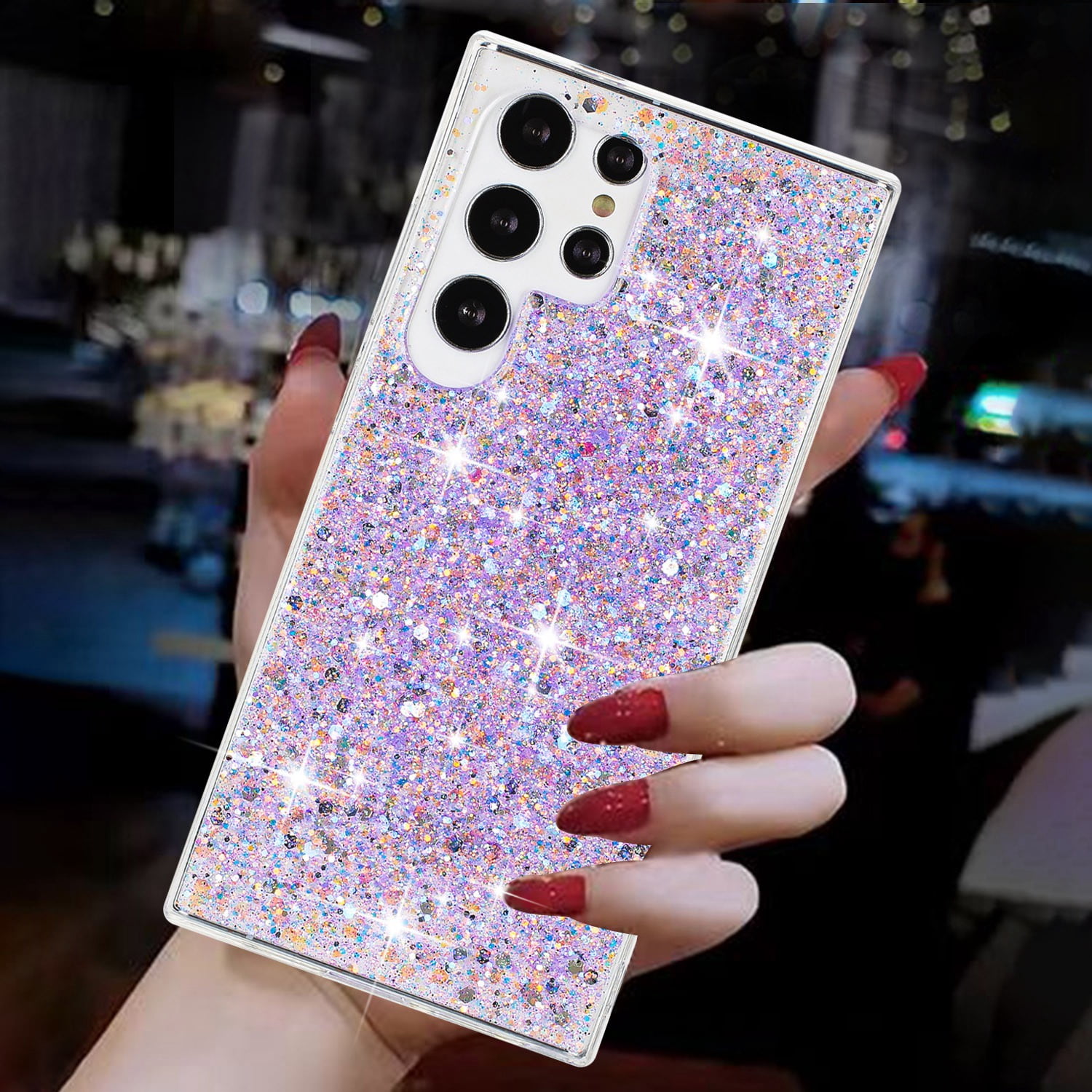 Allytechgroup Glitter Bling Phone Case for Samsung Galaxy S24 Ultra ...