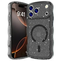 Allytechgroup Clear Glitter Case for iPhone 17 Pro Max, Slim ...