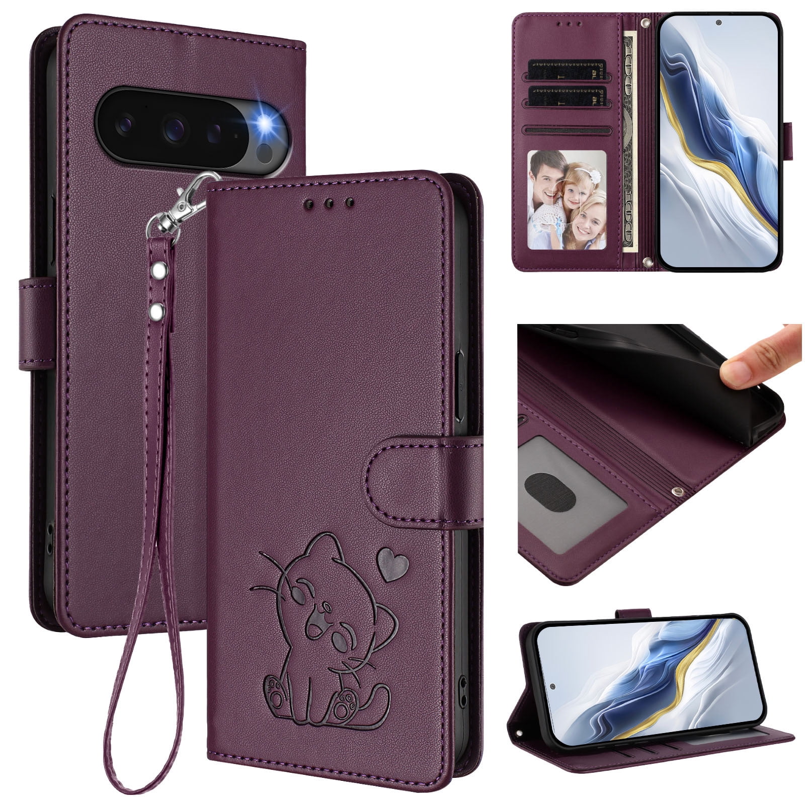 Allytechgroup for Google Pixel 10 Pro XL Wallet Flip Case with Card ...