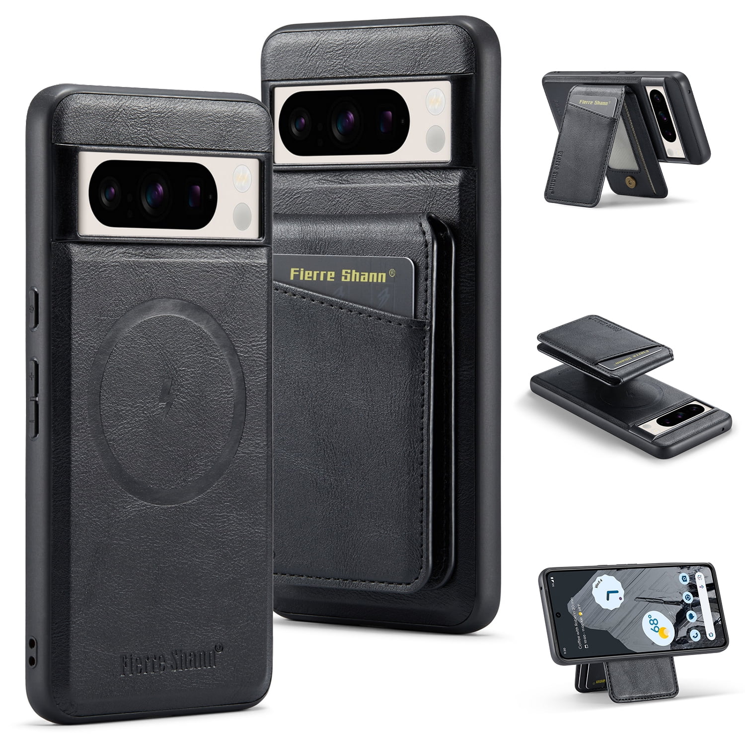 Allytechgroup Google Pixel 8 Wallet Case with Card Holder, PU Leather ...