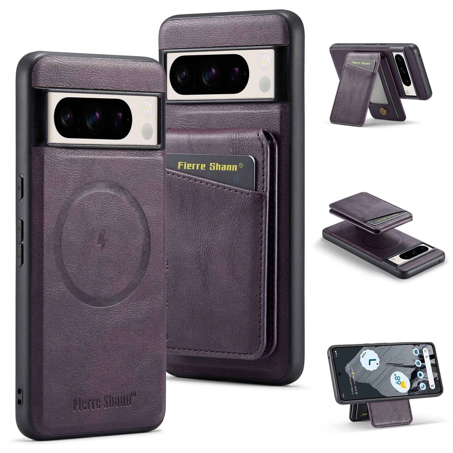 Allytechgroup Google Pixel 8A Wallet Case with Card Holder, PU Leather ...