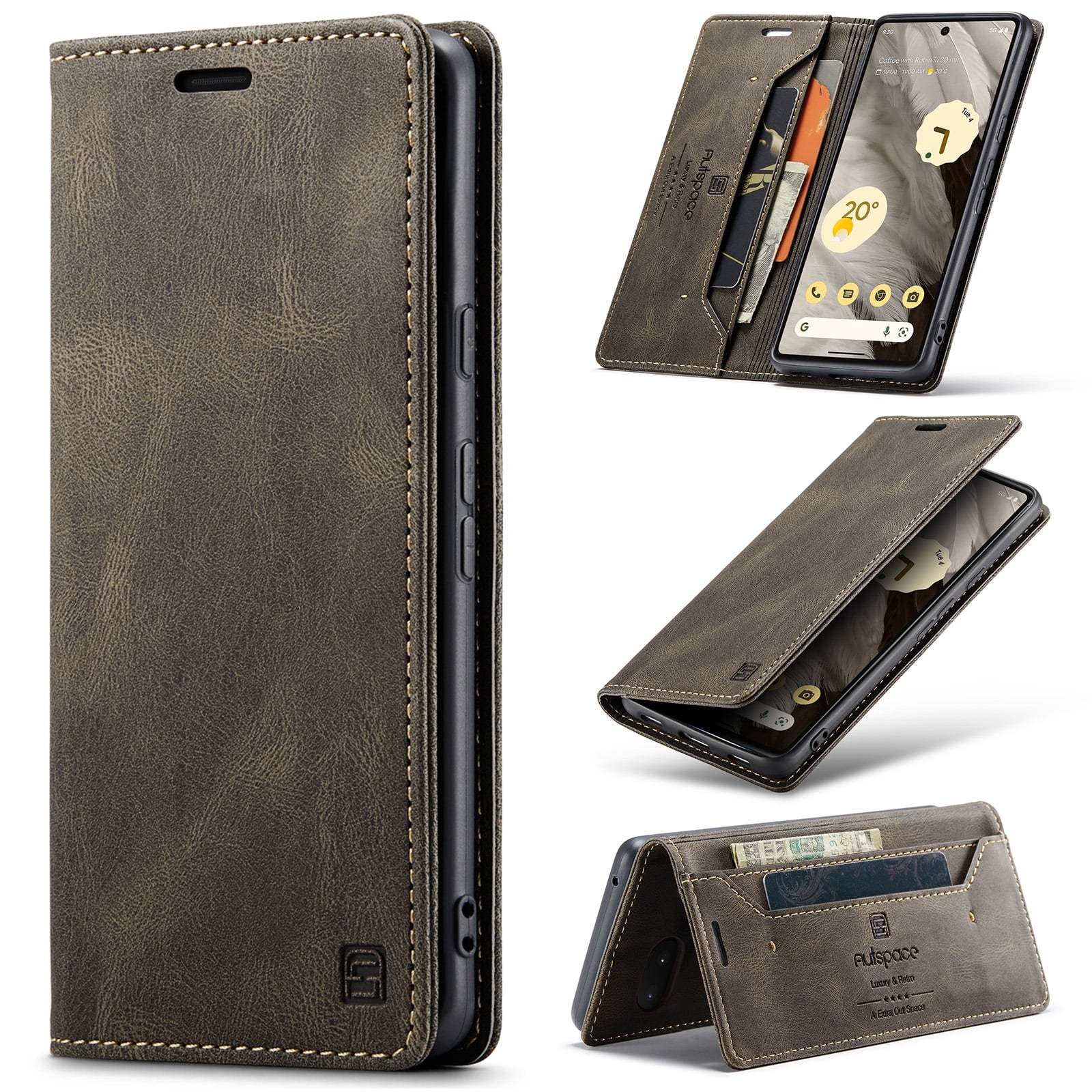 Allytechgroup Google Pixel 9 Pro XL Case , PU Leather Slim Fit Folio ...