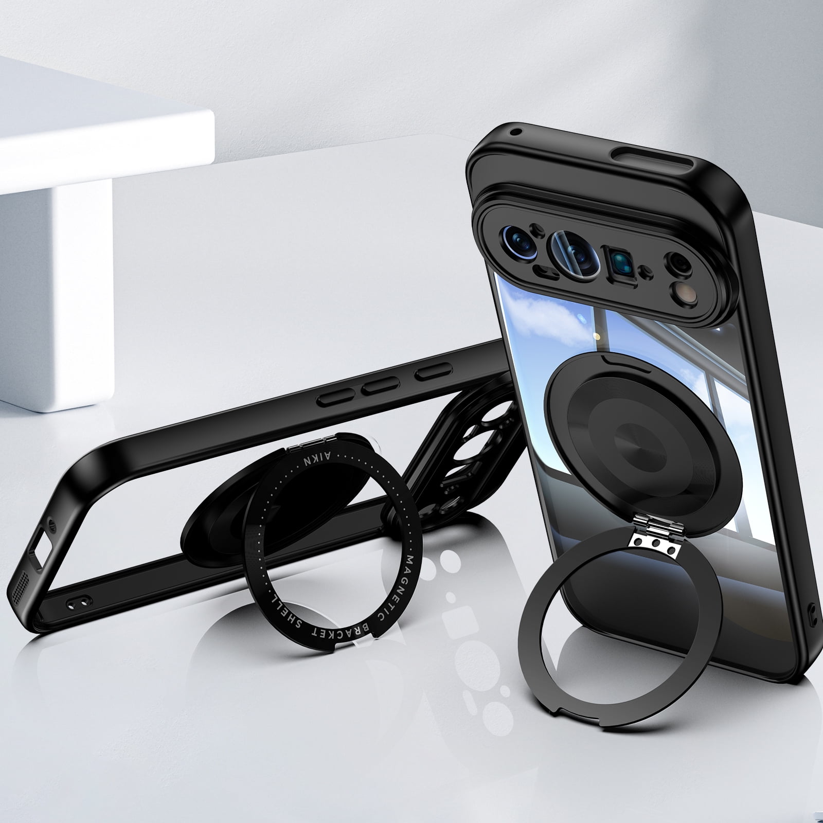 Allytechgroup Google Pixel 9 Pro XL Clear Case with Tempered Glass ...