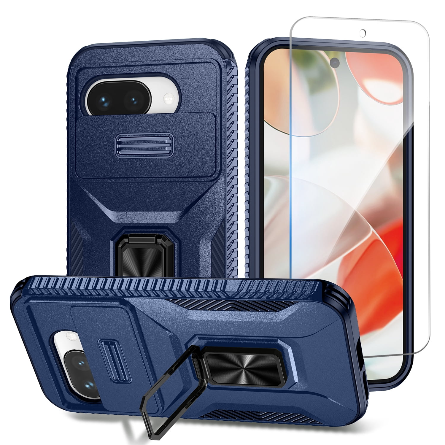 Allytechgroup for Google Pixel 9A Case with Screen Protection, Sliding ...