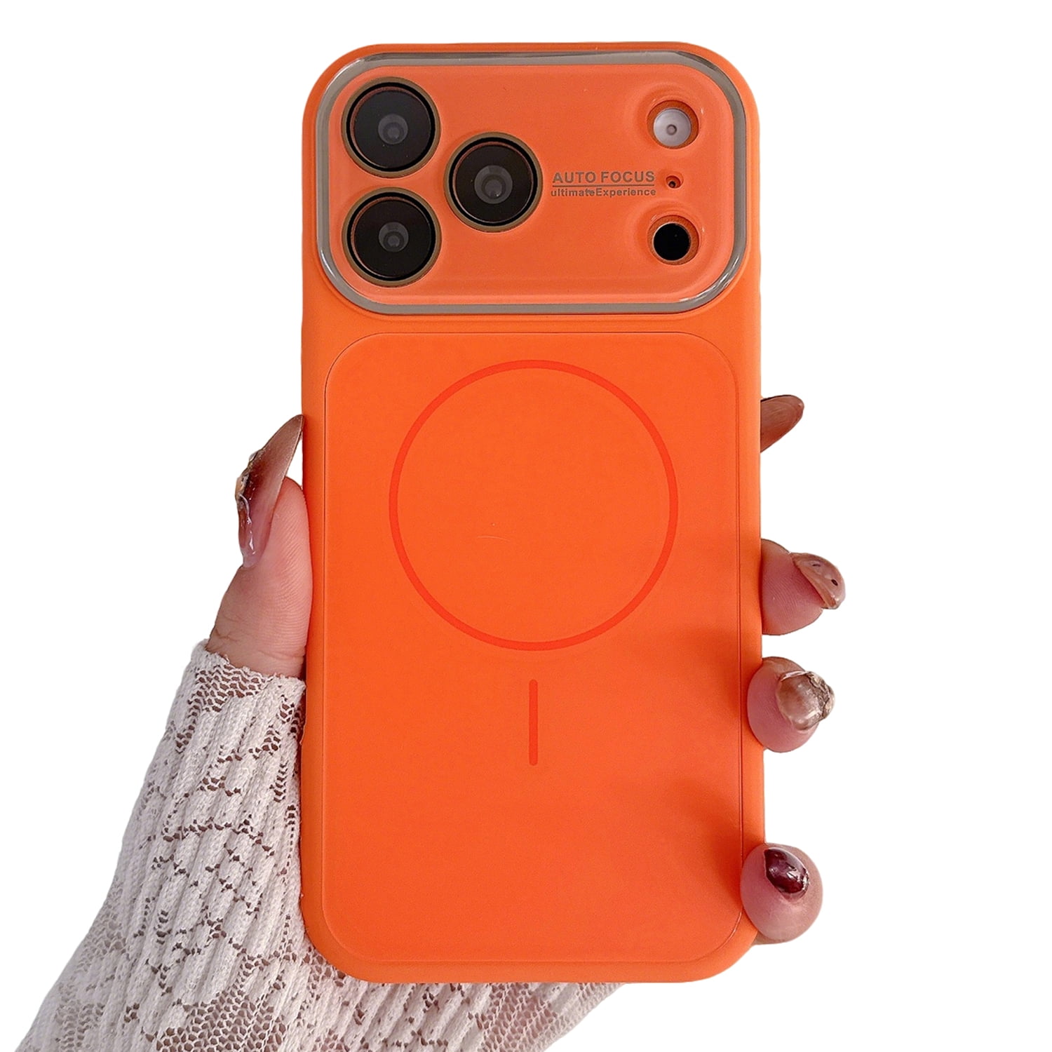 Allytechgroup Magnetic Back Cover for Apple iPhone 16, with Camera Lens ...