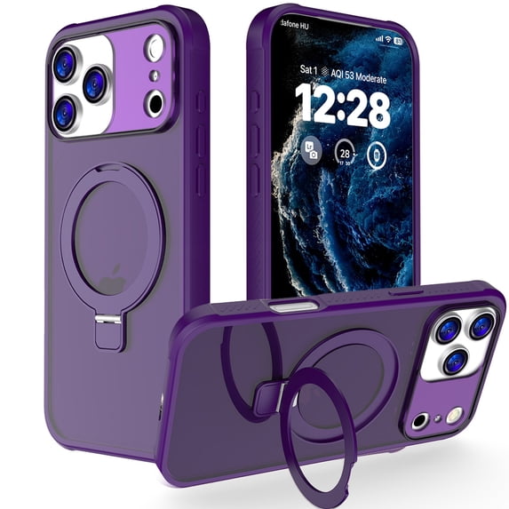 Allytechgroup Magnetic Case for Apple iPhone 17 Pro, Rotating Kickstand ...