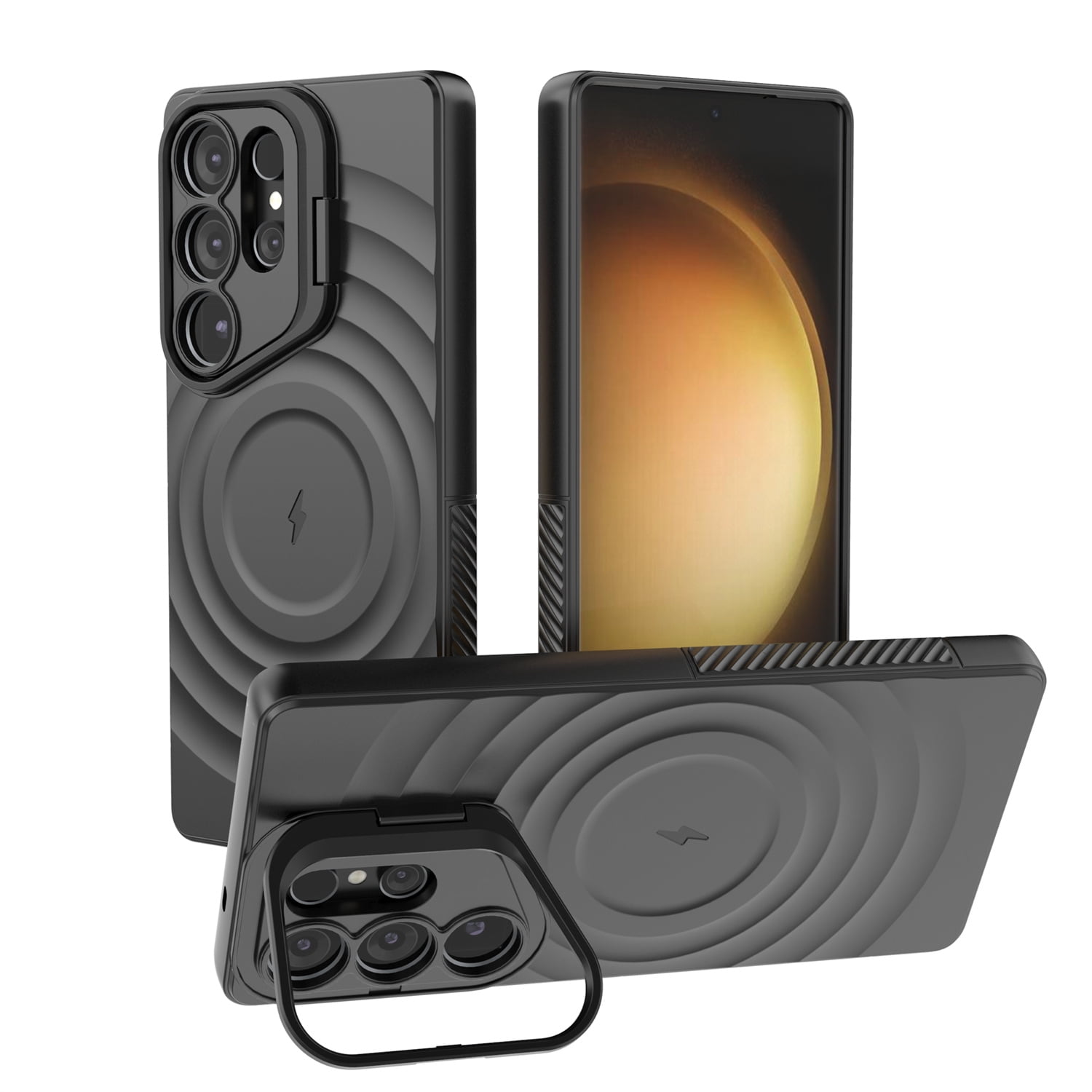 Allytechgroup Magnetic Case for Samsung Galaxy S25 Ultra, Ripple Design ...