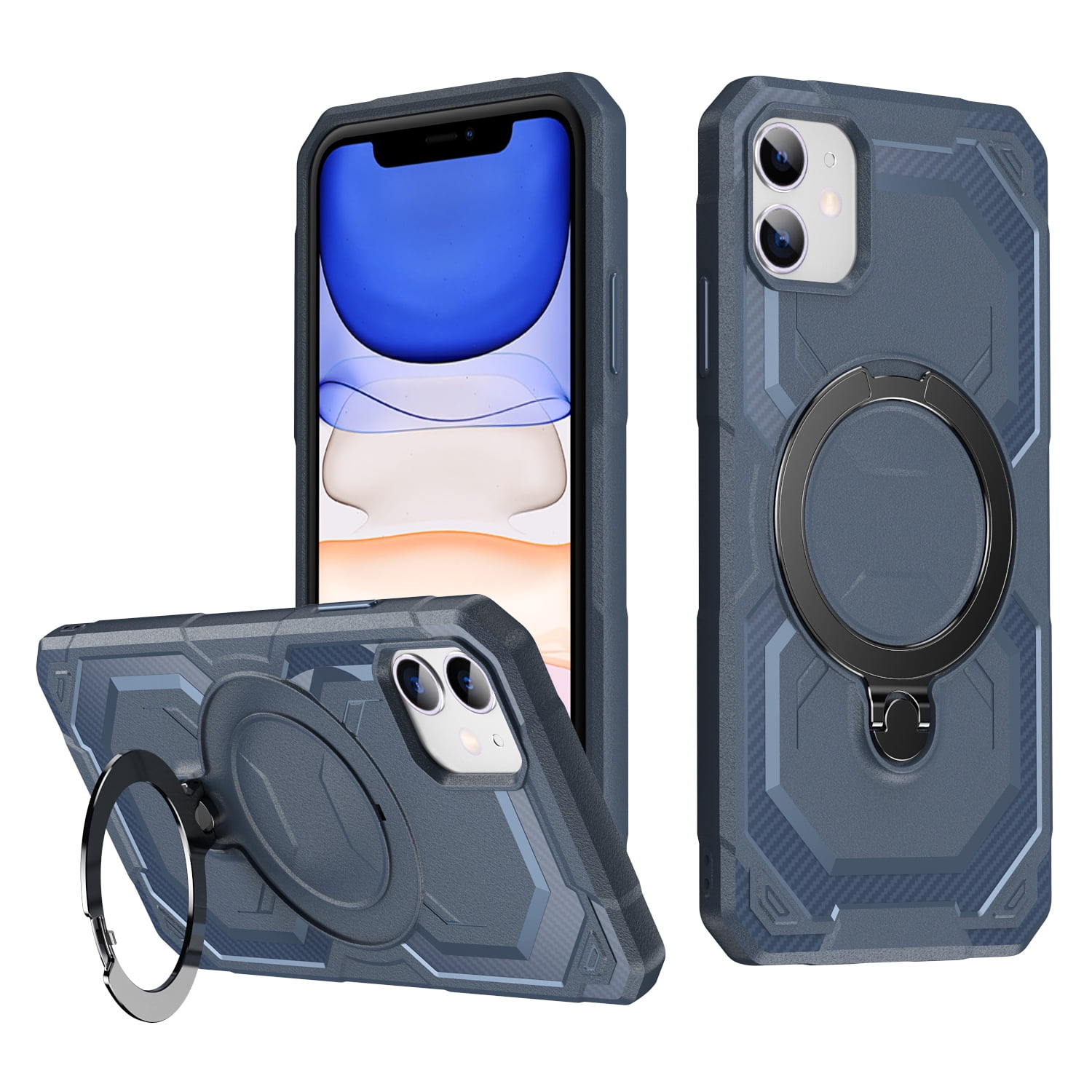 Allytechgroup Magnetic Case for iPhone 11, Support Wireless Charging ...