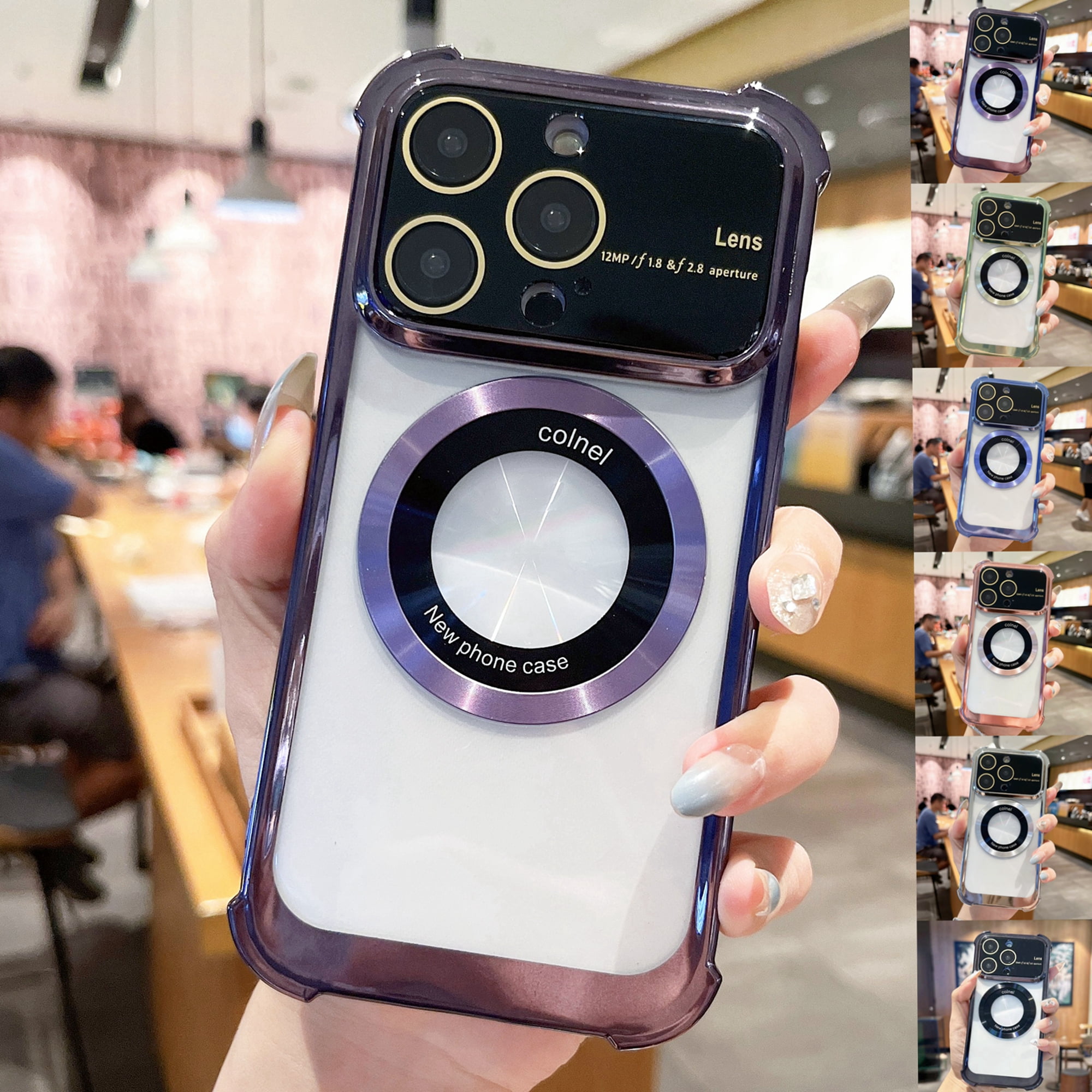 Allytechgroup Magnetic Case for iPhone 15, Slim Clear Anti-Yellow Case ...