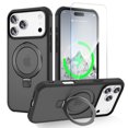 Allytechgroup Magnetic Case for iPhone 17 Pro Max, Built-in Rotatable ...