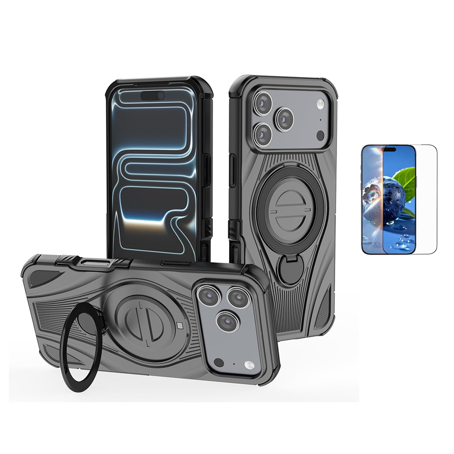 Allytechgroup Magnetic Case for iPhone 17 Pro Max with Kickstand, [1 ...