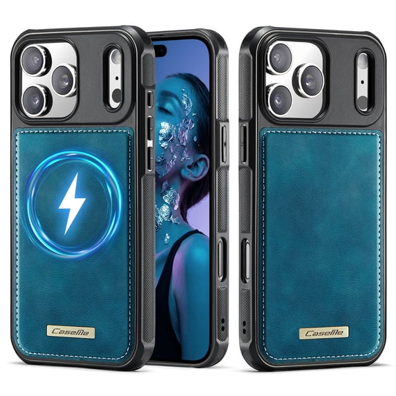 Allytechgroup Magnetic Case for iPhone 17 Pro, Slim Lightweight PU ...