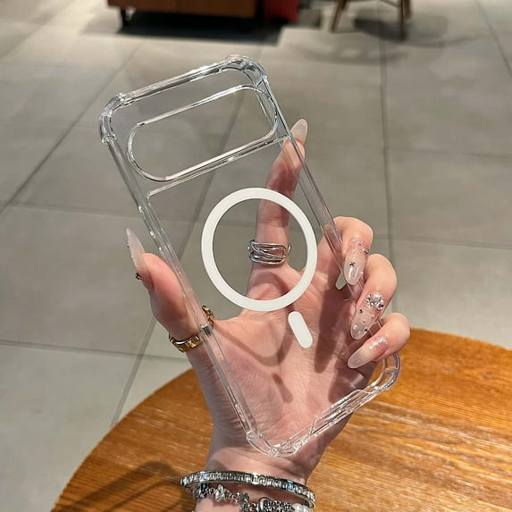 Allytechgroup Magnetic Clear Back Case for Google Pixel 9 Pro XL ...