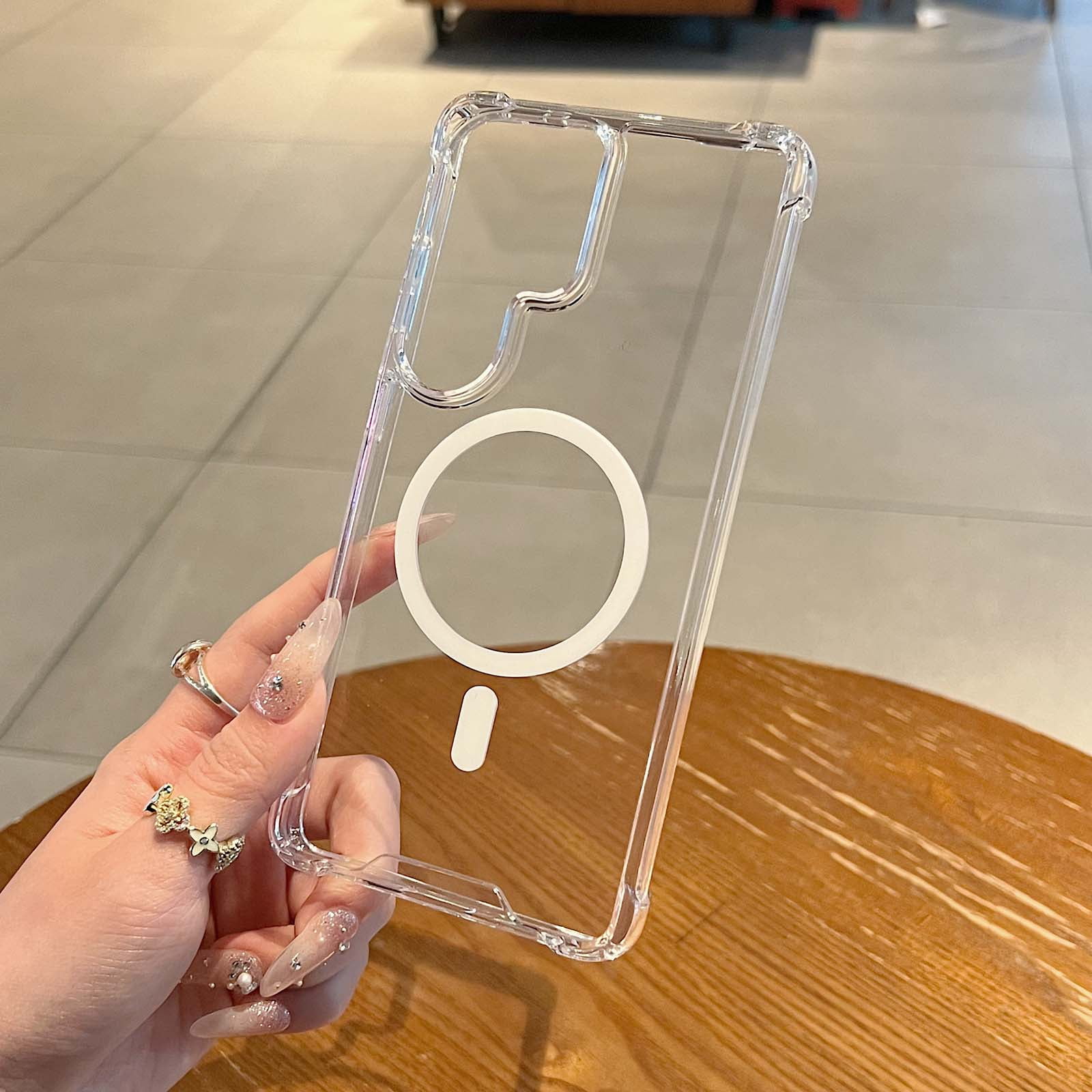 Allytechgroup Magnetic Clear Back Case for Samsung Galaxy A36 5G Ultra ...