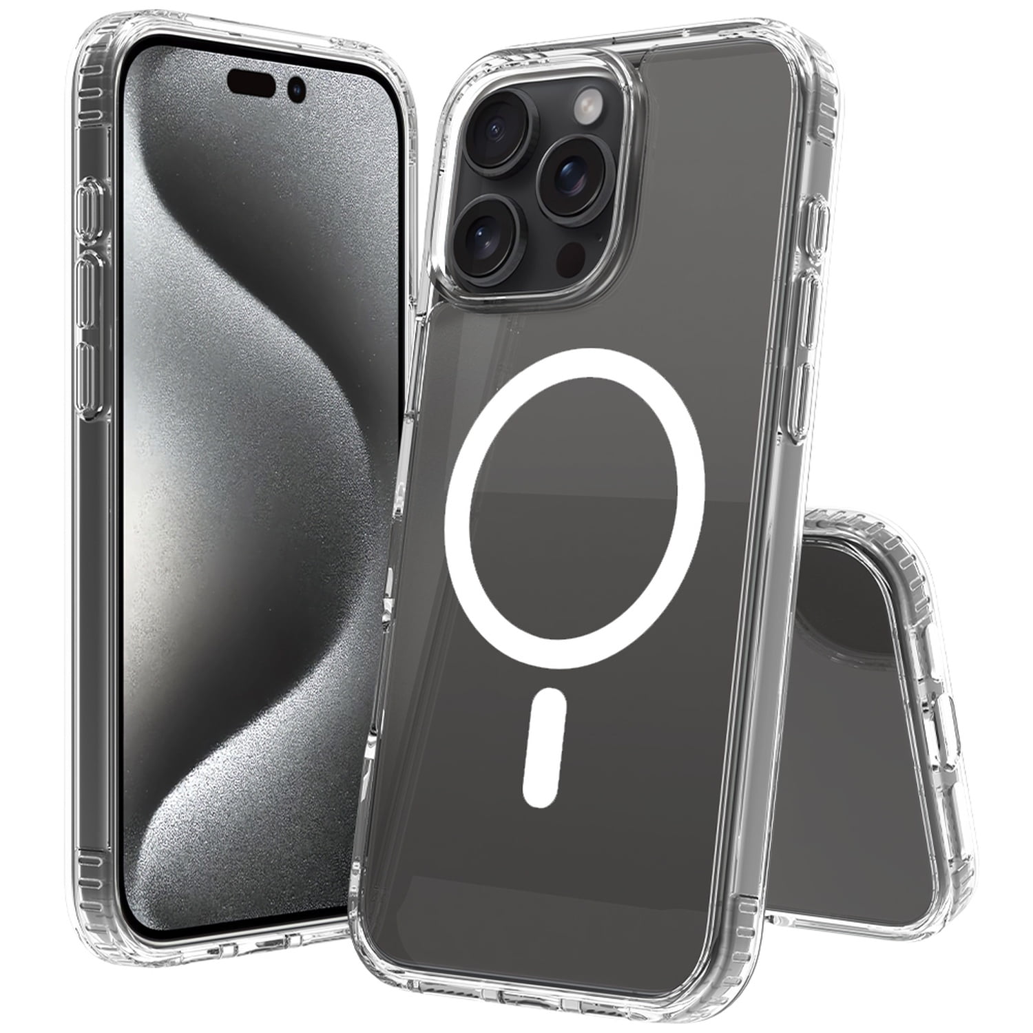 Allytechgroup Magnetic Clear Case for iPhone 14 Plus, [Compatible with ...