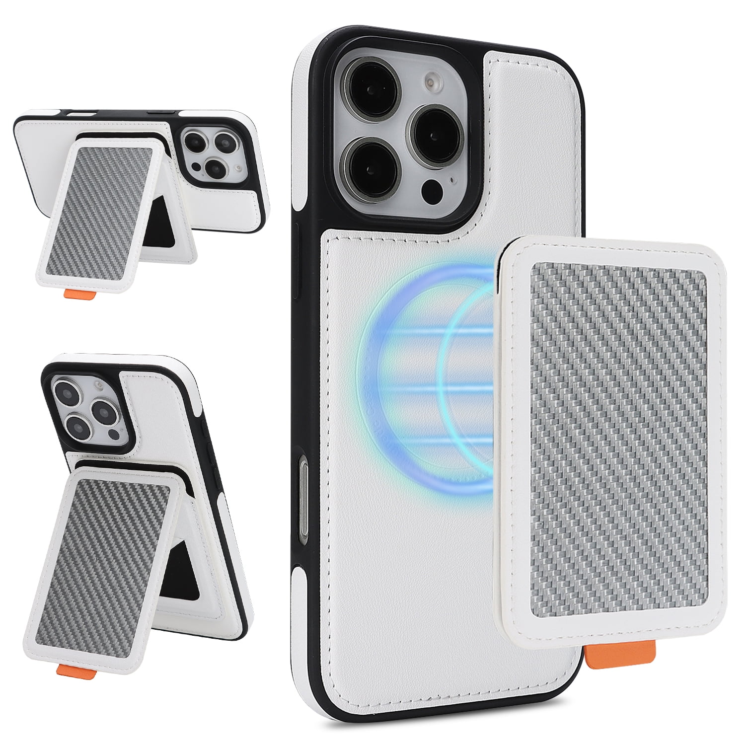 Allytechgroup Magnetic Wallet Case for iPhone 13 Pro Max, RFID Blocking ...