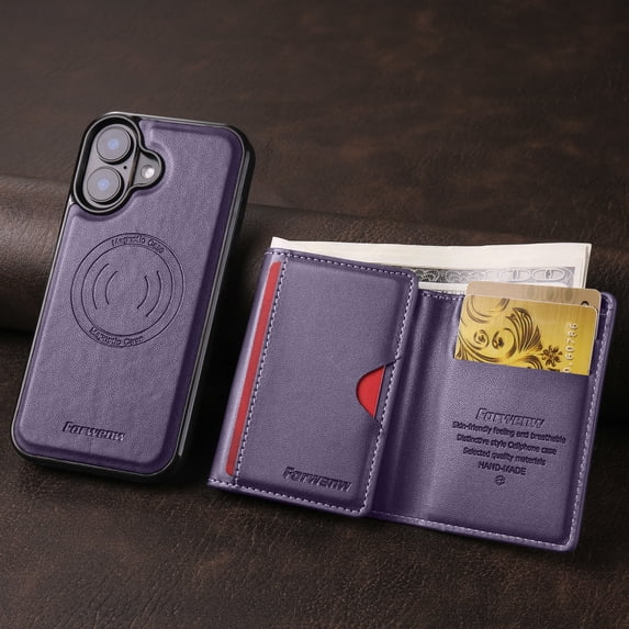 Allytechgroup Magnetic Wallet Case for iPhone 16 Plus, Detachable 2-in ...