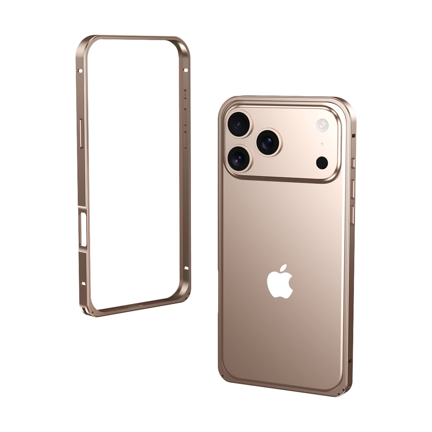 Allytechgroup Metal Frame Cover for Apple iPhone 17 Pro, Aluminum Frame ...