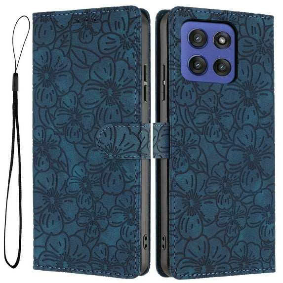 Allytechgroup for Moto G 5G 2025 Wallet Case with Lanyard, Premium PU ...