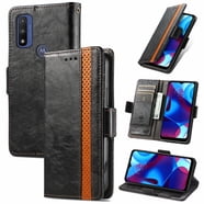 Motorola Moto G PURE Case, Wallet Design with Card Holder, Zipper, PU ...