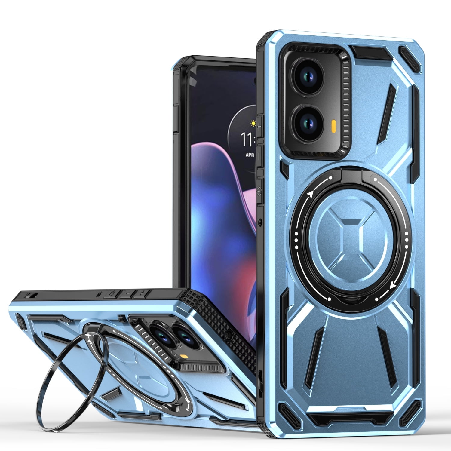 Allytechgroup for Motorola Edge (2024) Case with 360° Rotatable Ring ...