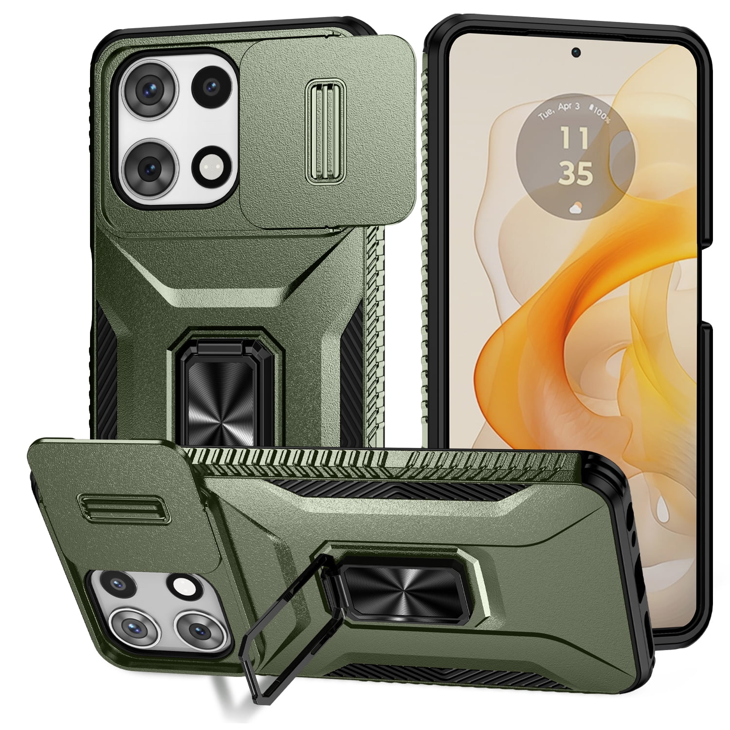 Allytechgroup for Motorola Moto G 2025 Case, Sliding Camera Lens Cover ...