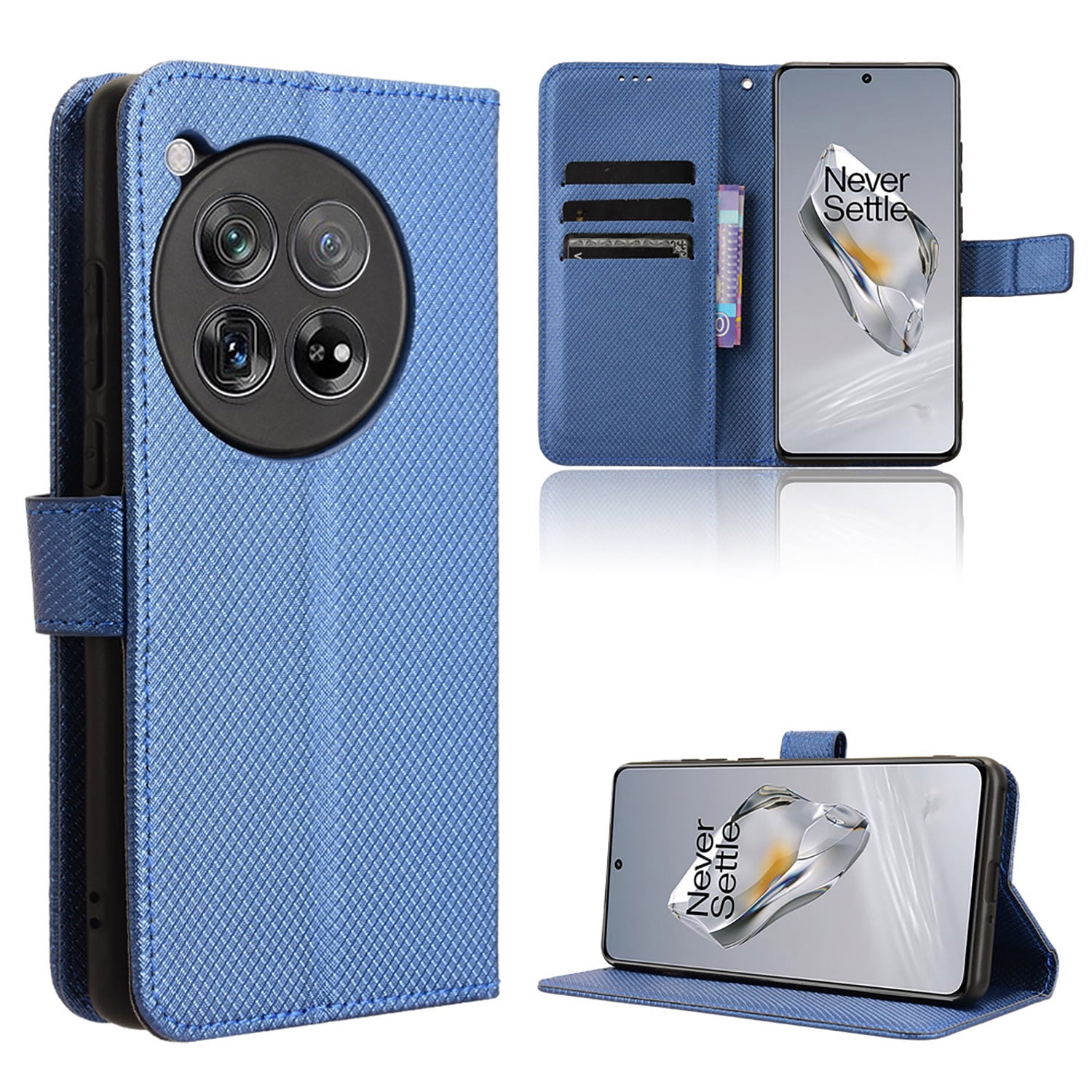 Allytechgroup OnePlus 12R 5G 2024 Case, Premium PU Leather Shockproof ...