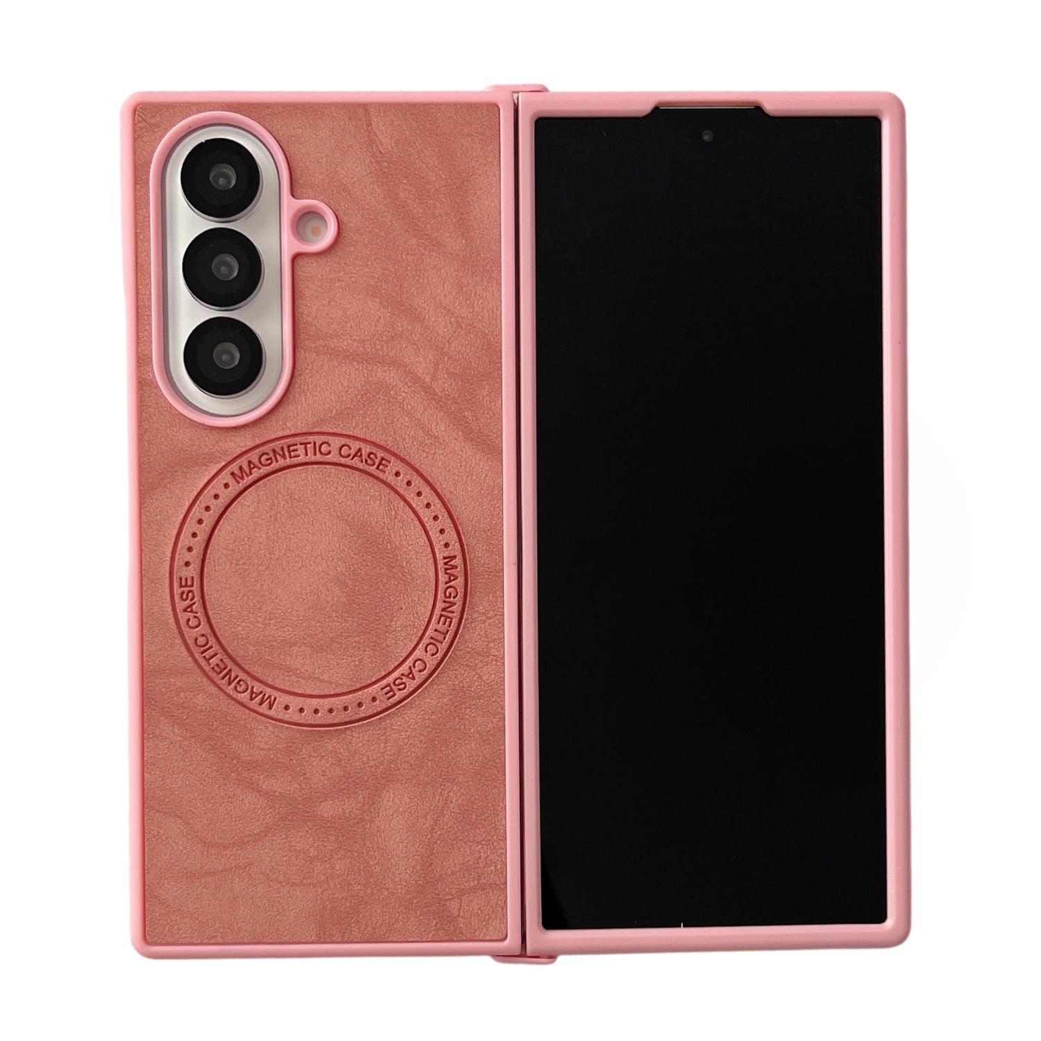 Allytechgroup PU Leather Magnetic Case for Samsung Galaxy Z Fold 4, Compatible with Mag-safe ...