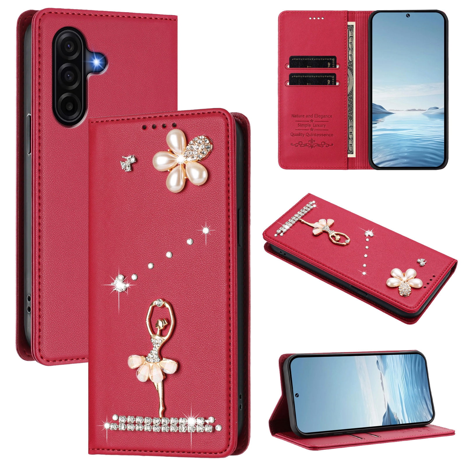 Allytechgroup PU Leather Wallet Case for Samsung Galaxy A37 with Card ...