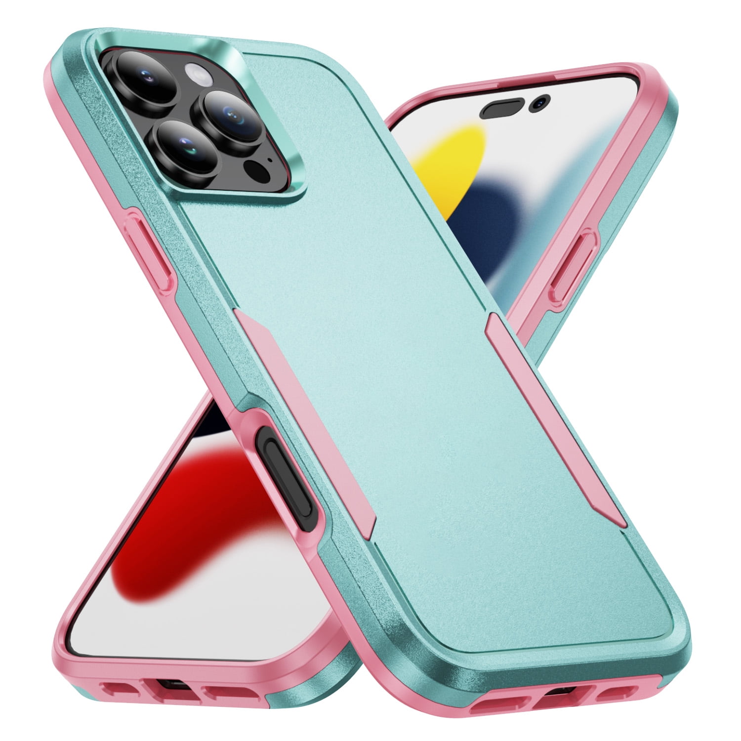 Allytechgroup Rugged Case for Apple iPhone 16 Pro, Hybrid TPU PC Back ...