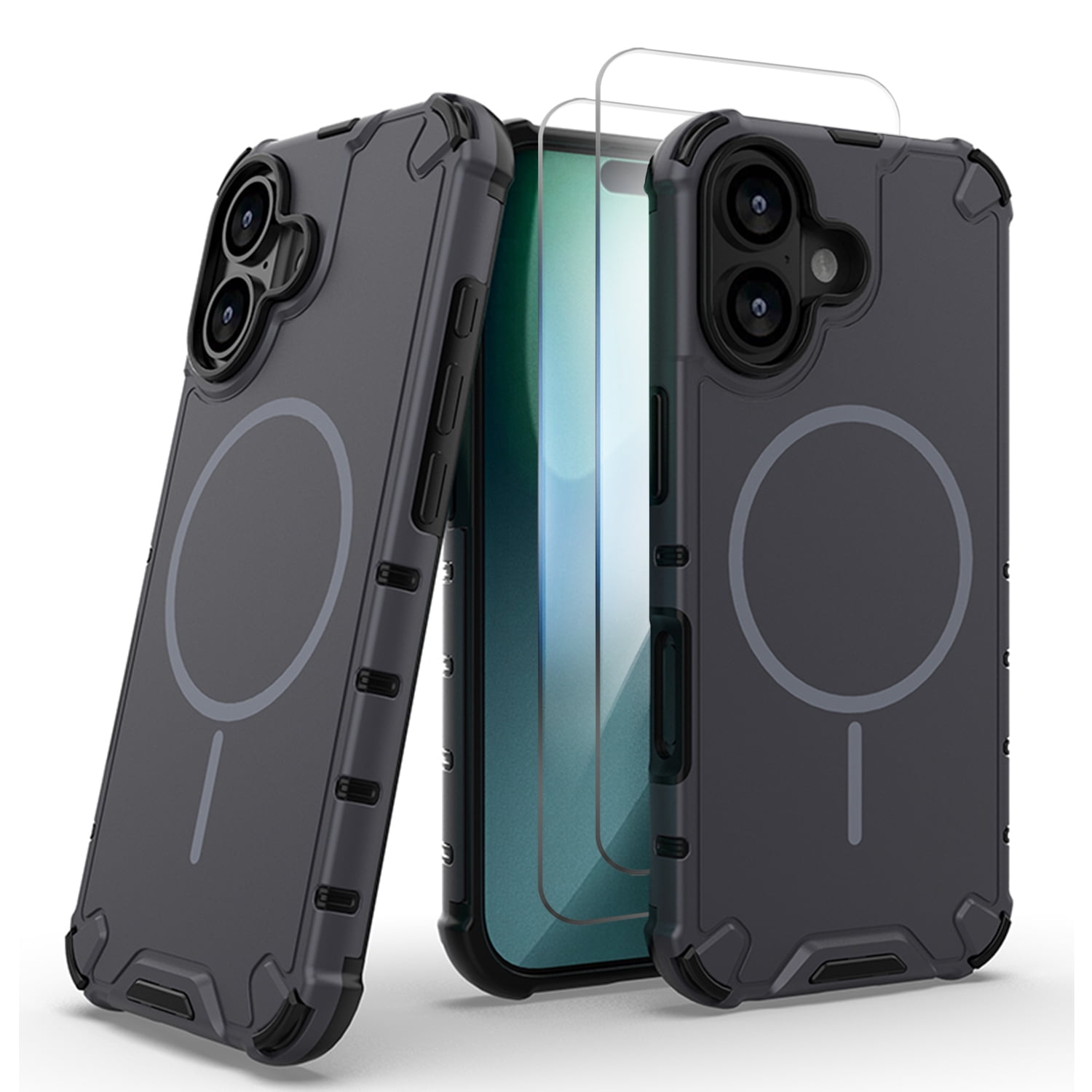 Allytechgroup Rugged Case for Apple iPhone 17, [Compatible with Magsafe] Lightweight Bumper Heat ...