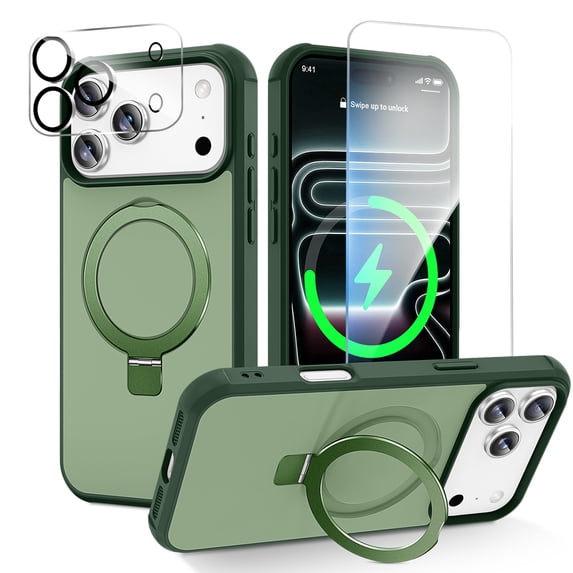 Allytechgroup Rugged Case for Apple iPhone 17 Pro with Tempered Glass ...