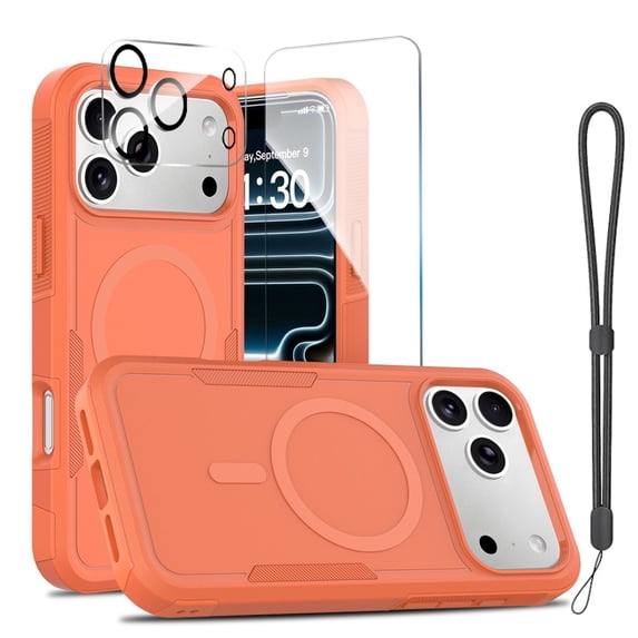 Allytechgroup Rugged Case for iPhone 17 Pro, 3-in-1 Bundle with Screen ...