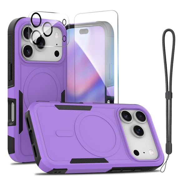 Allytechgroup Rugged Case for iPhone 17 Pro, 3-in-1 Bundle with Screen ...